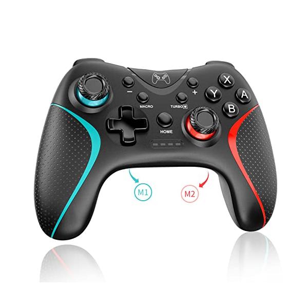 ?【2025年アップグレード版&amp;高い交換性】Sungale2025年さらにバージョンアップしたSwitch対応の連射コンシリーズ！！本製品はマクロ機能搭載、2つの背面ボタン、3段階Turbo連射速度、4段階HD振動、Bluetoot...