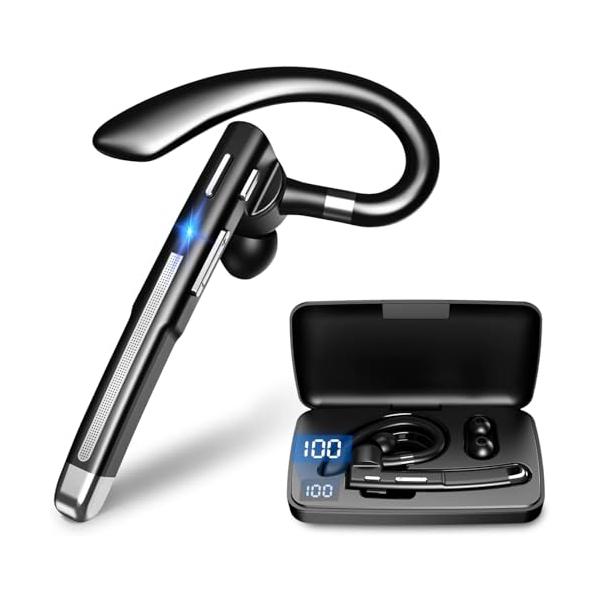 【100時間連続作動・LEDバッテリー残量表示】前バージョンに比べ、Bluetoothシステム、バッテリー駆動時間がアップしています。1.5時間の満充電の場合、通話約10-12時間、音楽再生ならばおよそ10-12時間の連続再生が可能です。そ...