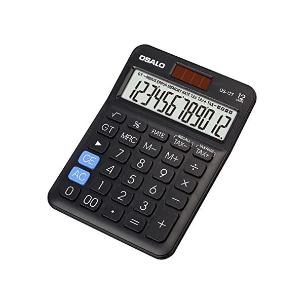 【大きなディスプレイと大きなボタン電卓】 ディスプレイ画面とボタンに大きなサイズがあるこの大きな電卓は、非常に簡単に使用でき、読みやすく、特に会計士、販売、その他のビジネスマンがオフィス、店舗、市場などで使用するのに適しています。【30°角...