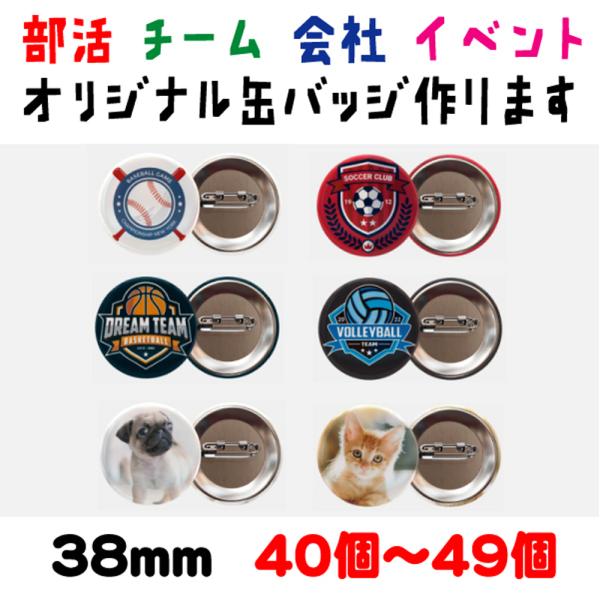 缶バッジにしたいロゴデータや写真データを送ってオリジナル缶バッジ製作♪送料無料　卒団記念、イベント、行事、販促アイテムなどにおすすめ　画像1枚でつくれます。商品名：オリジナル缶バッジ素材：　　安全ピンパーツ：スチール（防錆処理）、国産　　　...