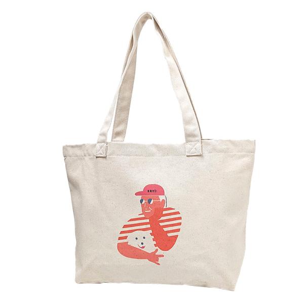 ビービーワイビー BBYB トートバッグ Cotton Old Boy Two-way Eco Bag Gwon Shin Hong ロゴ コラボ メンズ レディース 韓国 09l1210c1q ラッピング不可BBYB(ビービーワイビー)と...