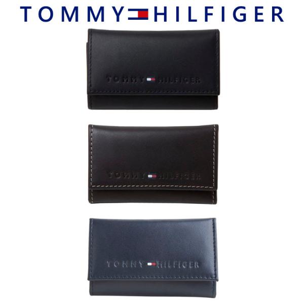 トミーヒルフィガー 財布 メンズ TOMMY HILFIGER WELLESLEY メンズ キーケース 31tl17x005　51949 80667肌触りが手馴染みの良い、きめ細やかなスムーズレザーを用いたキーケース。ブランドアイコンのメタ...