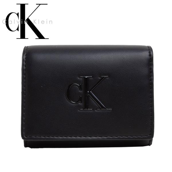 カルバンクライン Calvin Klein コンパクト財布 ミニウォレット レディース メンズ LV04F1047G UB1 プレゼント ギフト ブランド ラッピング BOX付フロントのCKロゴが印象的なCalvin Klein（カルバンク...