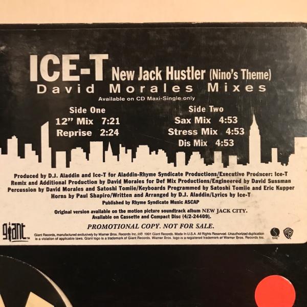タイトル：New Jack Hustler (Nino's Theme) - David Morales Mixesアーティスト：ICE-Tメディア：Very Good +スリーブ：Very Good +プロモのみ、正式リリースなし、デジタ...