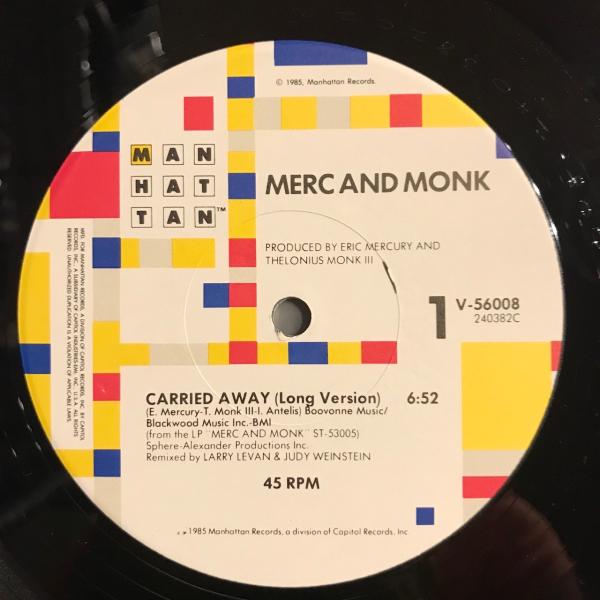 タイトル：Carried Awayアーティスト：Merc And Monkメディア：Very Good +スリーブ：Good1985年リリースのParadise Garageクラシック。Larry LevanのRemix作品として有名ですが...
