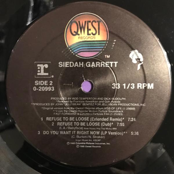 タイトル：Refuse To Be Looseアーティスト：Siedah Garrettメディア：Very Good +スリーブ：Very Good +1988年リリースのダンスクラシック。Francois KevorkianとL.A. &...