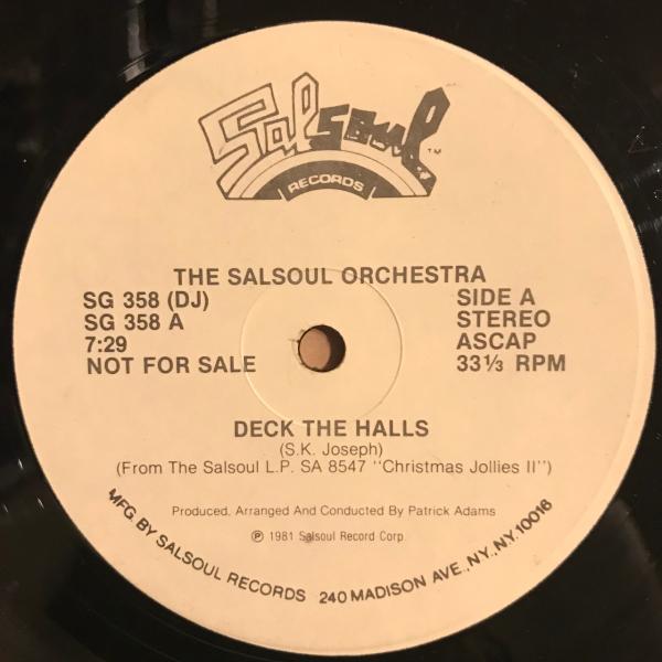 タイトル：Deck The Hallsアーティスト：The Salsoul Orchestraメディア：Near Mintスリーブ：Good1981年リリースのdiscoクラシック。Produced By Patrick Adams。