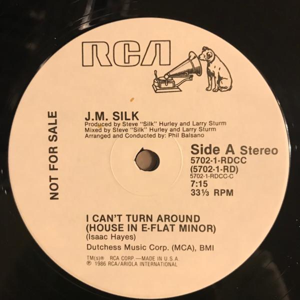 タイトル：I Can't Turn Aroundアーティスト：J.M. Silkメディア：Very Good +スリーブ：Good1986年リリースのシカゴハウスクラシックでLarry Levan PlayのParadise Garageク...