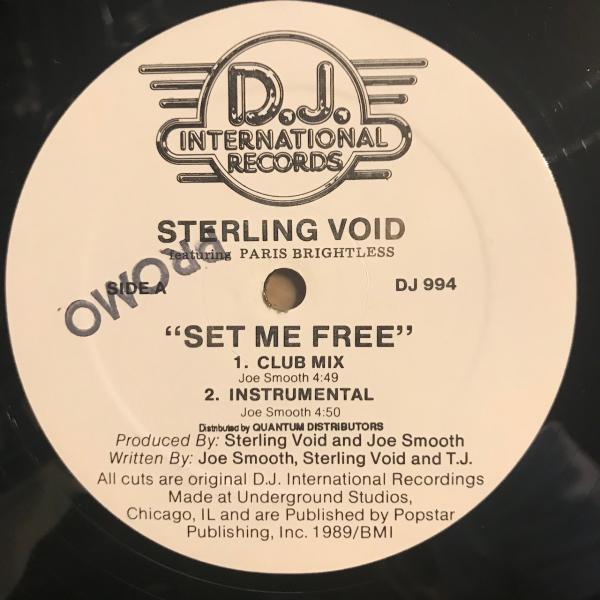 タイトル：Set Me Freeアーティスト：Sterling Void Featuring Paris Brightlessメディア：Very Good +スリーブ：Good1989年リリースのシカゴハウスクラシック。Paris Brig...