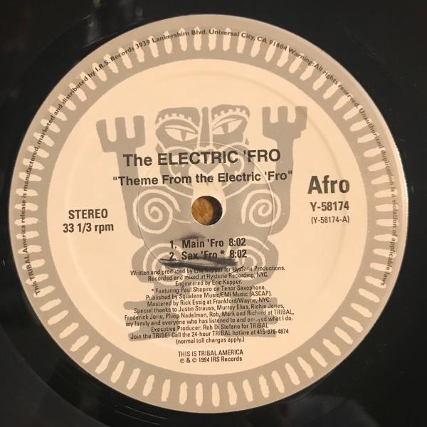 タイトル：Theme From The Electric 'Froアーティスト：Eric Kupper Presents The Electric 'Fro Featuring Paul Shapiroメディア：Very Good +スリー...