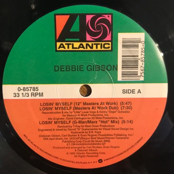 タイトル：Losin' Myselfアーティスト：Debbie Gibsonメディア：Very Good +スリーブ：Very Good +1992年リリース、出す曲全てクラブヒットしていたMAWがRemix。
