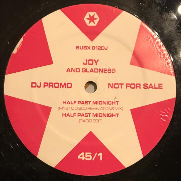 タイトル： Half Past Midnightアーティスト：Joy Featuring Gladness Russellメディア：VG+スリーブ：Gen1989年リリースのUK DeepHouseクラシック。レアプロモ盤。Electrib...