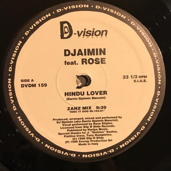 タイトル： Hindu Loverアーティスト：Djaiminメディア：VG+スリーブ：VG+1996年リリース。Tony HumphriesやLouie Vega等ハウスのDJみんなかけてました。MIX CDのEMMA HOUSEにも入っ...