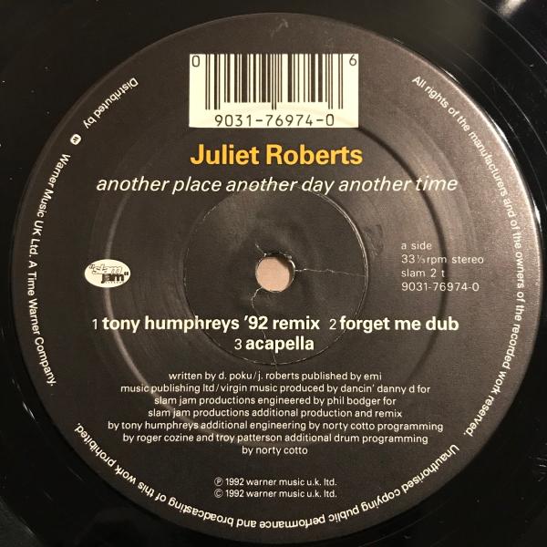 タイトル： Another Place Another Day Another Timeアーティスト：Juliet Robertsメディア：VG+スリーブ：VG+Dancin' Danny DのProduce、Tony Humphriesの...
