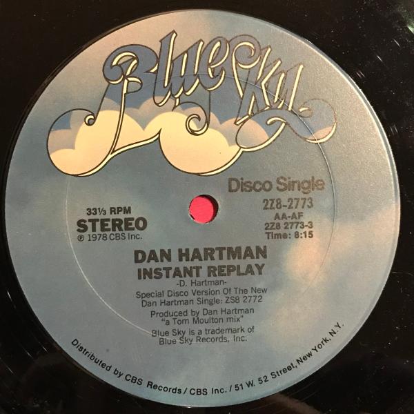 タイトル： Instant Replayアーティスト：Dan Hartmanメディア：VG+スリーブ：G1978リリース。Paradise Garage Classics 。Tom Moultonによる８分に及ぶDisco Anthem。R...