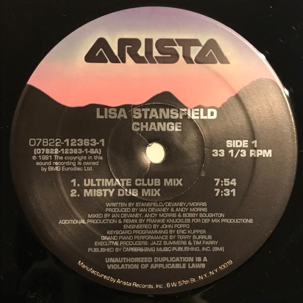 タイトル： Changeアーティスト：Lisa Stansfieldメディア：VG+スリーブ：VG+1991年リリースのビッグヒット。Frankie Knucklesによるミッドテンポの美しいRemix。Terry Burrus のピアノ、...