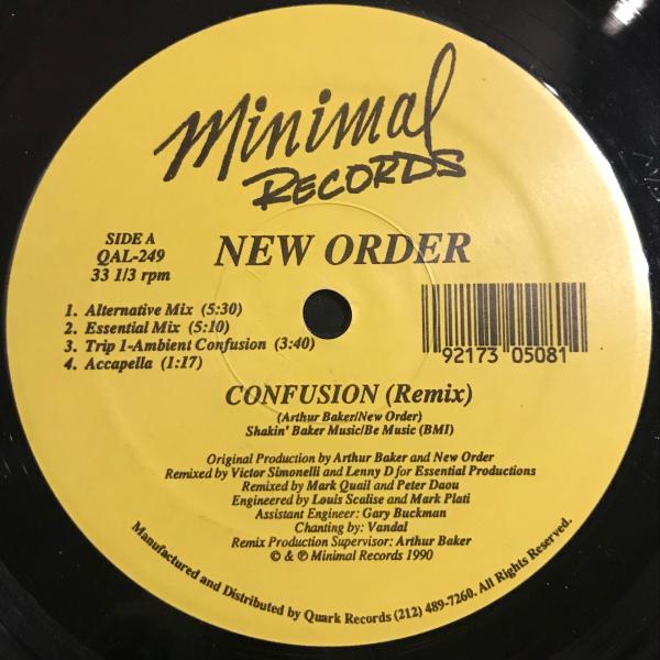 タイトル： Confusionアーティスト：New Orderメディア：VG+スリーブ：Gen1983年リリースのダンスクラシック名作を1990年にRemixしたもの。Arthur BakerのProduce、RemixにはVictor S...