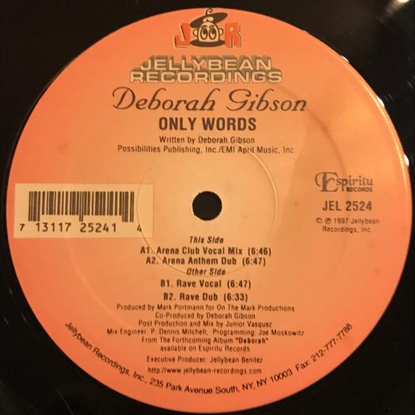 タイトル： Only Wordsアーティスト：Deborah Gibsonメディア：NMスリーブ：NM1997年リリースのNYハウスクラシック。86年にOnly In My Dreamsでデビュー後、様々なヒット曲をリリース.大箱向けなハウ...