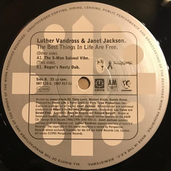 タイトル： The Best Things In Life Are Free ( The Roger Sanchez Mixes )アーティスト：Luther Vendors &amp; Janet Jacksonメディア：NMスリーブ：N...