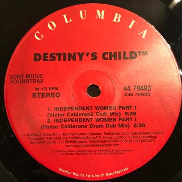 タイトル： Independent Woman Part 1アーティスト：Destiny’s Childメディア：NMスリーブ：NM2000年のナンバーワンヒット、Charlie's Angelsのサントラに収録された曲のダンスリミックス。...