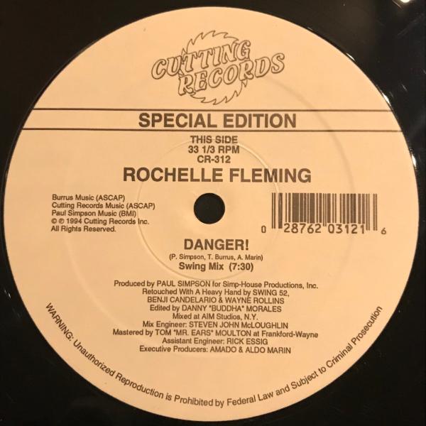 タイトル： Danger !アーティスト：Rochelle Flemingメディア：NMスリーブ：NM1994年リリースのガラージハウス。Terry BurrusやPaul SimpsonによるProduce、First Choiceのリー...