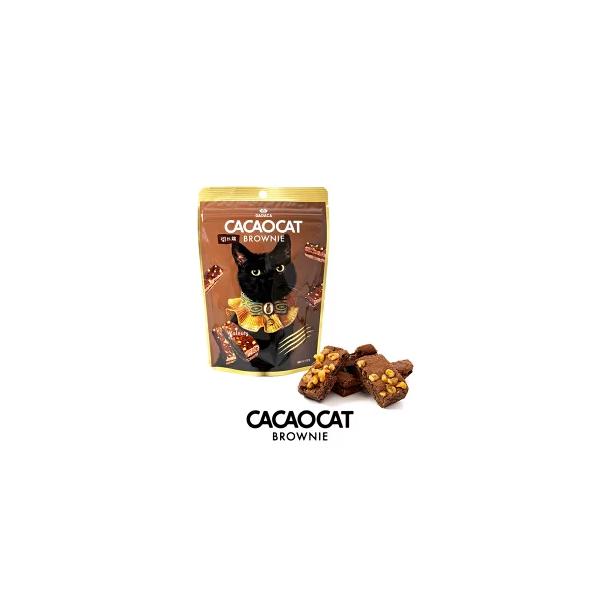 製造工程でどうしても出てしまう切れ端を黒猫が可愛いパウチに詰めました。ブラウニー生地にくるみをトッピングし、ダークチョコをサンド。■アレルギー物質：小麦・卵・乳成分・大豆■原材料：準チョコレートダーク(国内製造)、準チョコレートミルク、全卵...