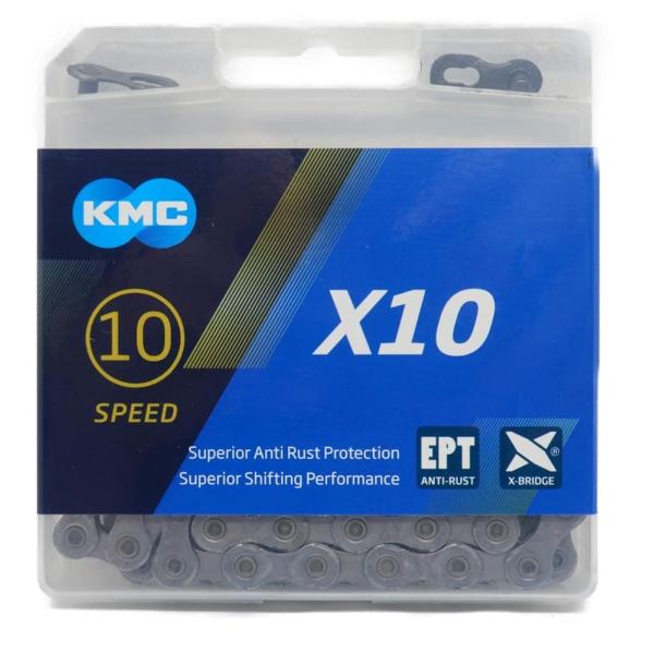 「商品情報」「主な仕様」カタログ重量：269g　リンク数：114Links　カラー：silver　　シマノ/スラム/カンパ対応10スピード/10s/10速 用チェーン1/2" X 11/128"　　5.88mmミッシングリンク付属