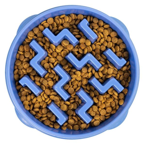 「商品情報」なぜ犬は食事をすることが競争のように感じるのでしょうか?理由はよくわかりませんが、とにかくその問題を解決しました。食事時間を長くする隆起、深い溝、やりがいのある迷路を備えたOutward Hound Fun Feeder Slo...