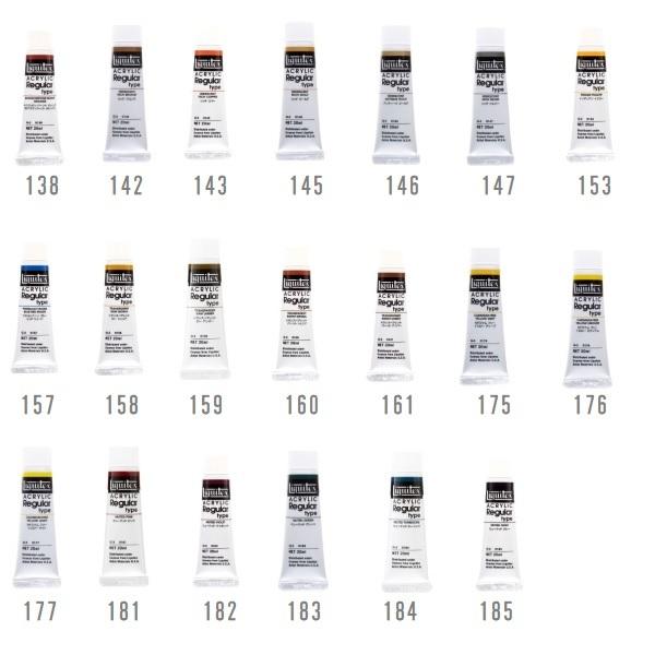 138 キナクリドンバーントオレンジ142 リッチブロンズ143 リッチコパー145 リッチゴールド146 アンティークゴールド147 リッチシルバー153 インディアンイエロー157 Fブルーレッドシェード158 TPローシエンナ159 ...
