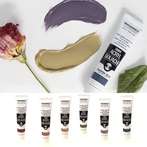 ひとりひとりの創造力に応えるアクリルガッシュモチーフを選ばない、強い接着力。ムラになりにくく、しっかりとしたノリのよさ。そしてあざやかな発色が生きる、デリケートなツヤ消しの仕上がり。さらに重ね塗りや溶き方の濃淡、すぐれた耐水性を生かせば、個...