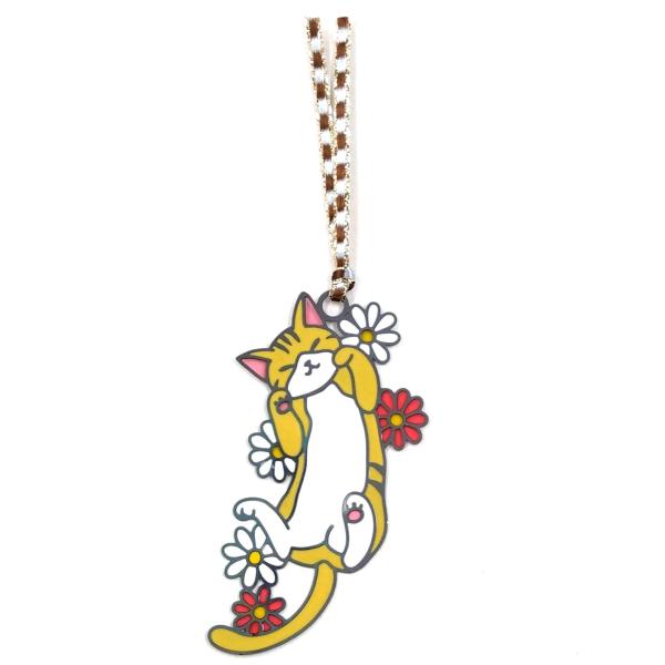 本やノート、手帳に挟むことで素敵に演出できるページマーカーステンドグラス風でページに映えます素材：青銅、樹脂