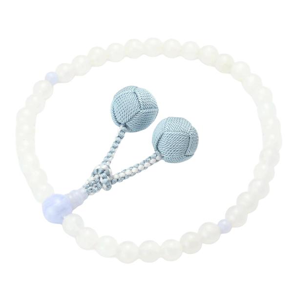 「スタンダードなカタチの略式数珠」略式数珠、片手数珠と呼ばれるものはどの宗派でもご使用いただけます。珠の大き目なものが男性用、小さめなものは女性用となっています。現在ではこの略式数珠を多くの方が持つようになり、定番の仏具アイテムです。落ち着...