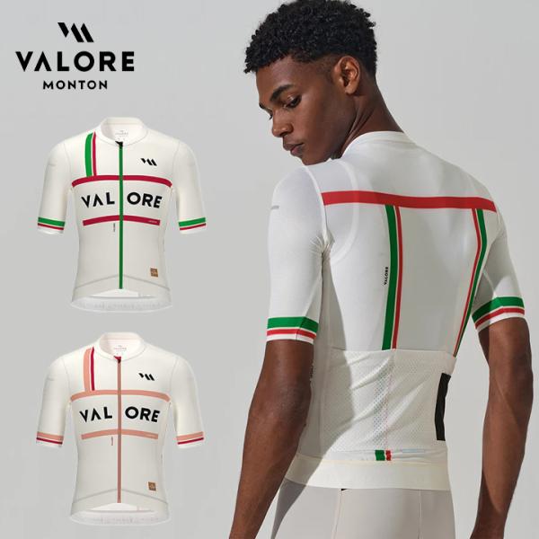 【通常 21,780円 が、 今だけ20%OFF】VALORE メンズ 半袖サイクルジャージ ? Retro Corsa（レトロ コルサ）シリーズヨーロッパのクラシックなロードレースにインスパイアされた、伝統とスタイルを併せ持つレーシングジ...