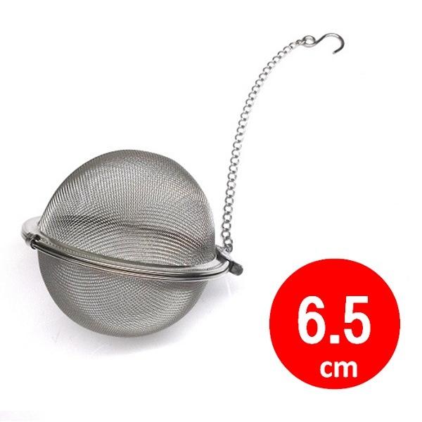 お茶やハーブの茶こしに。かつお節、煮干し、昆布のだしとりに。便利なボールこし器です。材質　網・クサリ・止め金具：１８−８ステンレス　　　フレーム：１８−０ステンレスサイズ　円外径：6.5ｃ　円内径：約5.4ｃチェーン長さ　約13ｃ（共通）　...