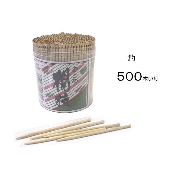 一般的な長さのようじです。１パック約５００本入り。サイズ　６ｃｍ　2ｍｍφ１パック入り数　約５００本　【割りばし、割り箸、元禄箸、妻楊枝、ようじ、黒文字】