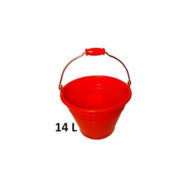 硬質ポリエチレンだから丈夫で発色がきれい。３色（Ｂ・Ｒ・Ｙ）で色分け、使い分けができます。材質　本体：硬質ポリエチレン　ハンドル：アルミサイズ　330φ*280Ｈ容量　14Ｌ色　赤耐熱温度　110℃耐冷温度　−30℃【ペール・丸型ペール・角...