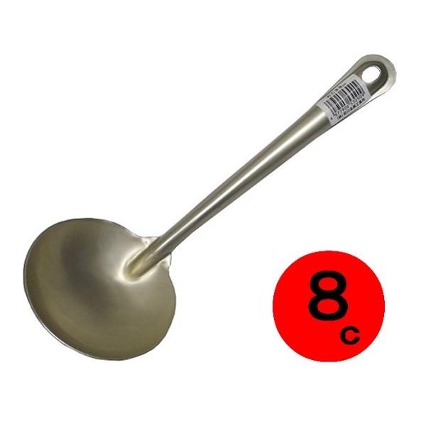 とにかく軽くて扱いやすいアルミ製のお玉。たったの32ｇ。材質　アルミサイズ　全長　約25ｃｍ　柄の長さ　約17ｃｍ　直径　　約8.2φｃｍ容量　　約70ｃｃ【汁杓子、アルマイト汁杓子、レードル、アルミお玉】