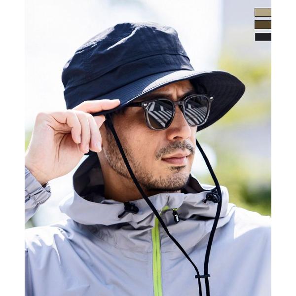 《サイズ詳細》ONE SIZE　約(内径60 深さ9 日除け垂れ丈21)cm《素材》表地：ナイロン100%切替：ポリエステル100%メッシュ部：ポリエステル100%《ATTENTION》商品写真はできる限り現品を再現するように心がけています...