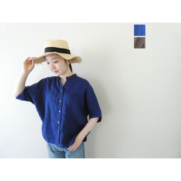 color(04)ブラウン(08)ブルーsizeF( 身幅 60cm 総丈 前57cm 後61cm )quality麻　100%モデル身長　165　cmメーカー希望小売価格　￥　13,500+税当店の商品は実在店舗でも同様に販売をしているた...