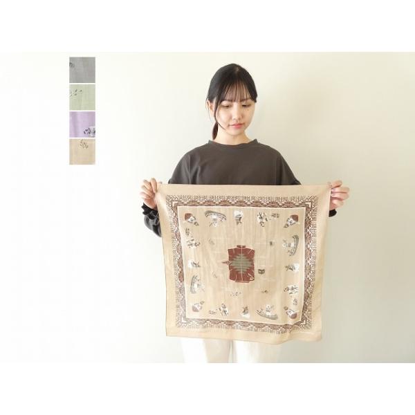 colorグレーパープルベージュミントsizeF( 約52cm×51cm )quality綿　100%　日本製モデル身長　158　cmメーカー希望小売価格　￥　2,500+税当店の商品は実在店舗でも同様に販売をしているため、タイムラグにより...