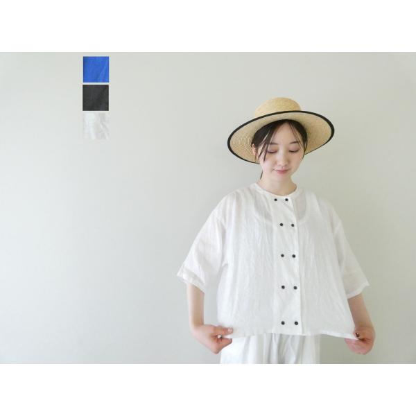 color(11)オフホワイト(31)ブルー(99)ブラックsizeF( 身幅 54cm 総丈 52cm )quality麻　100%　日本製モデル身長　165　cmメーカー希望小売価格　￥　13,600+税当店の商品は実在店舗でも同様に販...