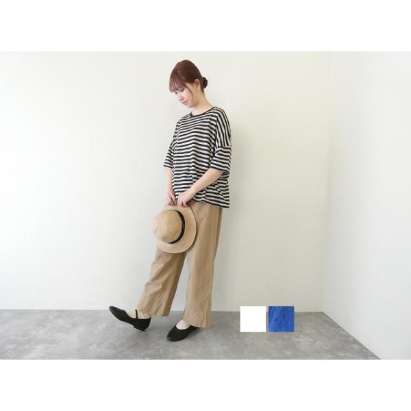color(030)OYSTER(130)DK.BEIGE(260)OCEAN BLUEsize1( ウエスト -94cm また下 61cm 総丈 93cm )quality綿100％モデル身長　158　cmメーカー希望小売価格　￥　16,...