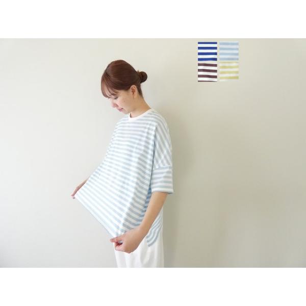 color(16)ブラウン(23)シトロン(70)サックス(75)ブルー(99)ブラックsize38( 身幅 77cm 総丈 前53cm 後56cm )quality綿　100%　日本製モデル身長　158　cmメーカー希望小売価格　￥　8,...
