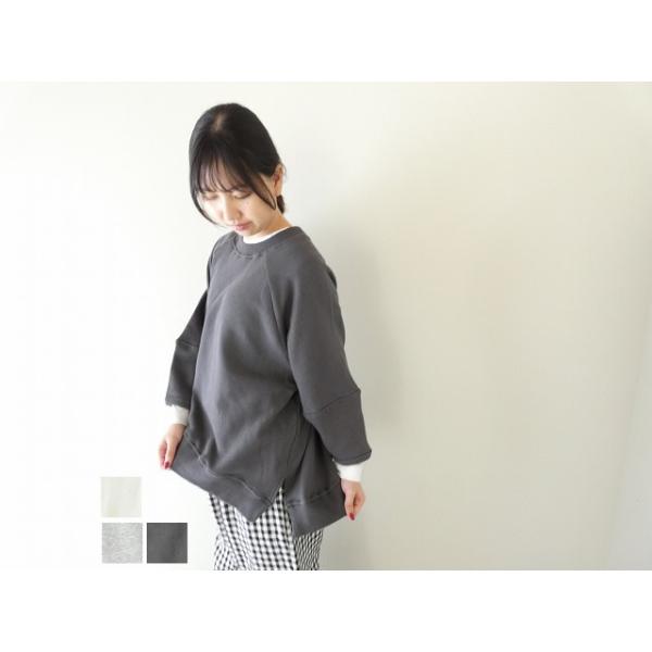 color(03)エクリュ(11)ライトグレー(14)チャコールsize38( 身幅 61cm 総丈 前60cm 後65cm )quality本体　コットン100％リブ部分　コットン95％　ポリウレタン5％モデル身長　158　cmメーカー希...