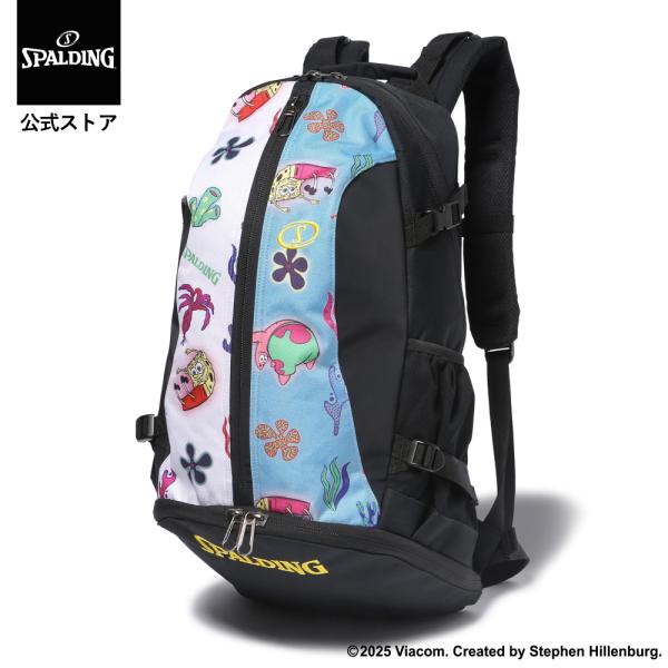 ●素材：ポリエステル●サイズ：W35×H57×D32cm●容量32L●カラー：ホワイト×ライトブルー●生産国：中国●海底を浮遊するスポンジ・ボブとパトリックのポップでカラフルなケイジャー。●バスケットボールプレイヤーのために開発されたバッグ...