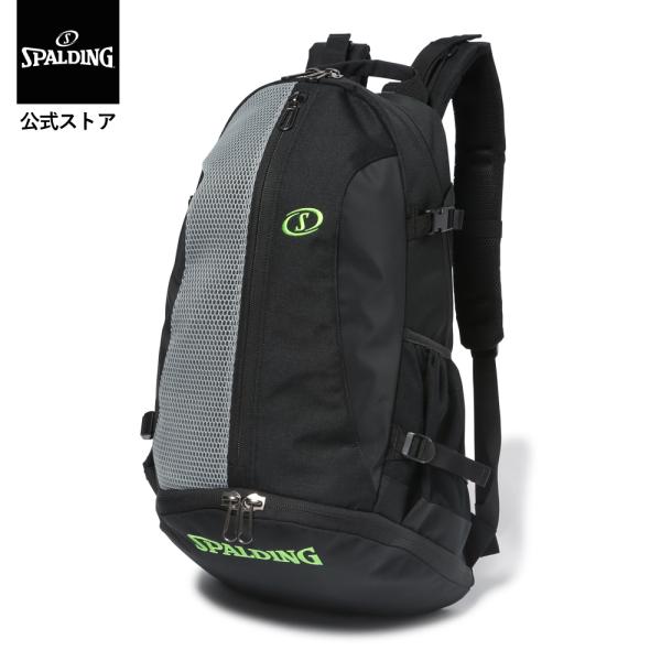 ●素材：ポリエステル●サイズ：W35×H57×D32cm●容量32L●カラー：グレー×グリーン●生産国：中国●パーツの一部を通気性の良いメッシュに切り替えたケイジャー。しっかりと肉感のある丈夫なメッシュを採用。●バスケットプレイヤーのために...