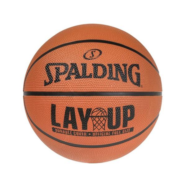 ●素材：ラバー●サイズ：6号球●カラー：ブラウン●ゴール下からのシュート『LAY UP（レイアップ）』を称するバスケットボール●ボールがリングに入る瞬間を切り取ったクールなロゴデザイン●デイリープラクティスにぴったりなラバー素材のバスケット...