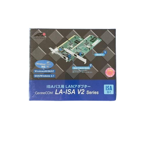 【Allied Telesis】CentreCOM LA-ISA V2 10BASE-Tプラグ&amp;プレイ対応 ISAバス用LANアダプター AT互換機対応1個 ￥4,100 税別全国どこでも送料無料＝パッケージ背面側記載情報＝・対応O...