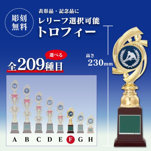 【サイズ】高さ23.0cm 　重量約140g【材　質】本体／樹脂製台座／樹脂製【種　目】レリーフの種目はお好きなものをお選びいただけますので、ご指定ください。レリーフサイズ　直径4.5cm【文字彫刻】文字彫刻は無料です。★各種イベントにおす...