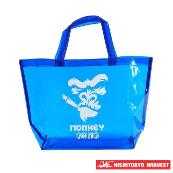 モンキーギャング　ビニールバッグが登場春夏にピッタリのマストアイテム素材が防汚、防水性の高い素材なので海やプールでのビーチバッグプールバッグとして気軽にお使い頂けるのも嬉しいポイント他にもカラーは4色御座います。数量限定商品になります。お早...